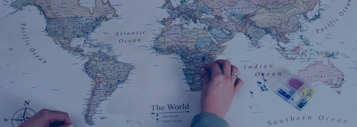 Push Pin Travel Maps | Personalized Maps | Push Pin Map Express